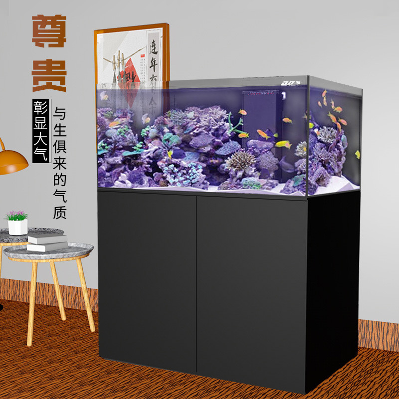 BDS New Aquarium Living Room Aquarium Floor-standing Home Bottom Filter ...