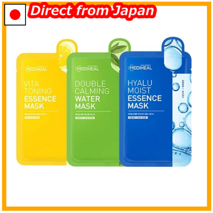 MEDIHEAL Essence Mask Set 12 pieces x 3 types | Shopee Singapore