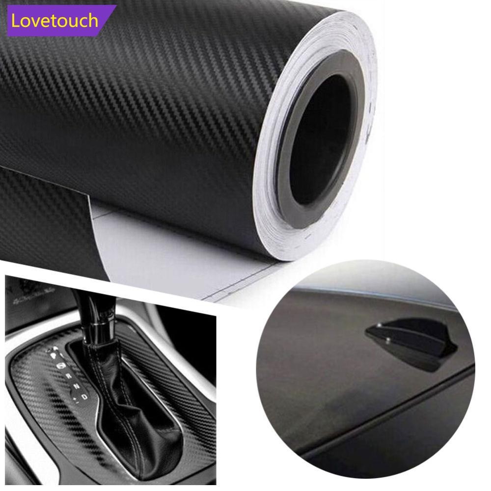 LOVETOUCH 12" x 50" 3D Carbon Fiber Vinyl Car Wrap Sheet Roll Film ...