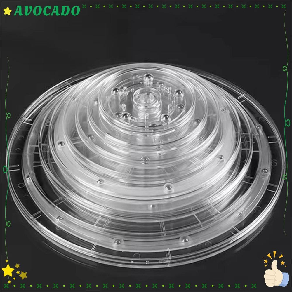 AVOCAYY Display Stand, 360 Rotating Transparent Acrylic Turntable ...