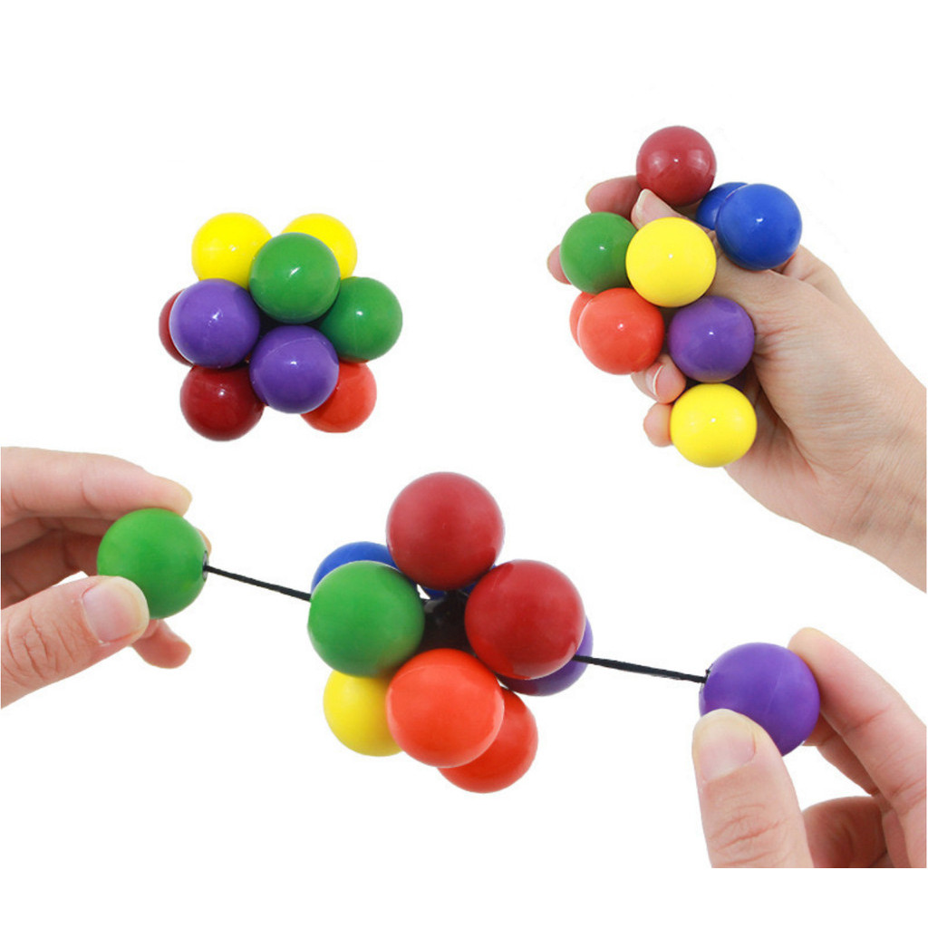 Fidget toys stress-relieving colorful atom balls | Shopee Singapore