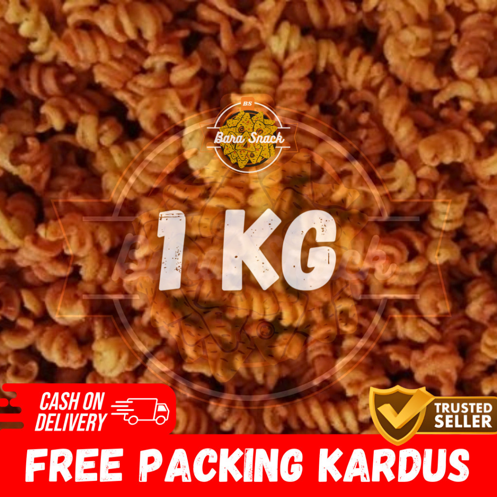 [1KG] Spicy Spiral Macroni Orange Leaf/Viral Threaded Macroni/Snack ...