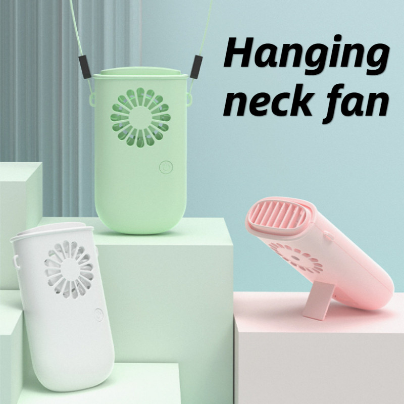Portable Mini Hanging Neck Small Fan Lanyard Style Bladeless Fan USB ...