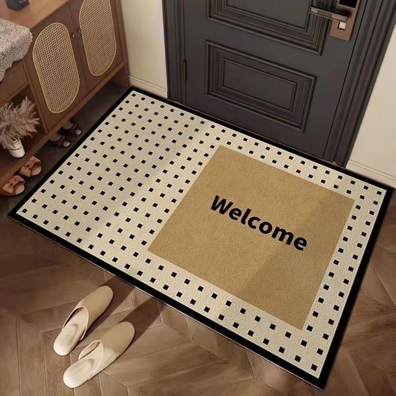 CozyJoy Welcome Entrance Door Mat PVC Coil Mat Silk Loop Floor Mat Soil ...