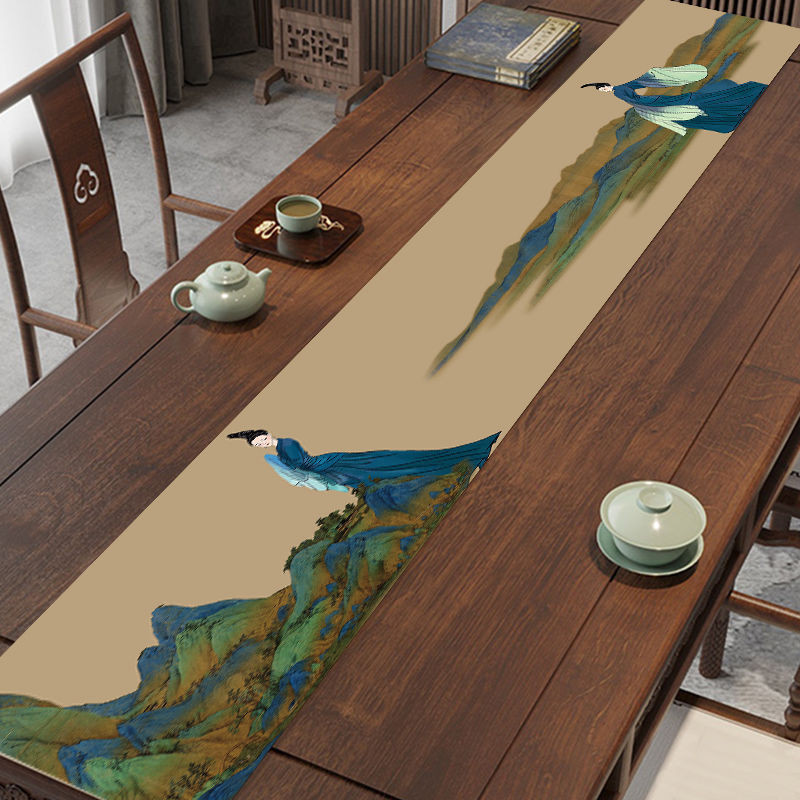 LdgWaterproof Anti-Scald Table Runner Tea Table Tea Mat Tea Table Mat ...