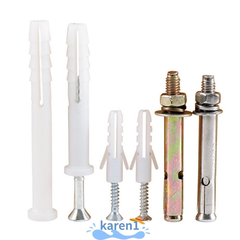 KA 10Sets/pack Expansion Screws Stainless Steel Self Drilling Wall Plug ...