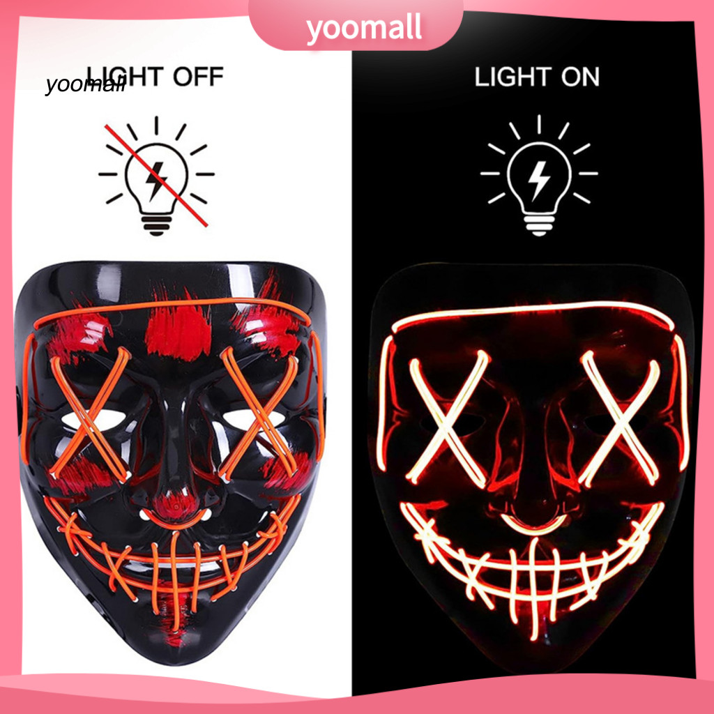 /YO/ Scary Movie Themed Props Halloween Led Prop Led Light Up Scary ...