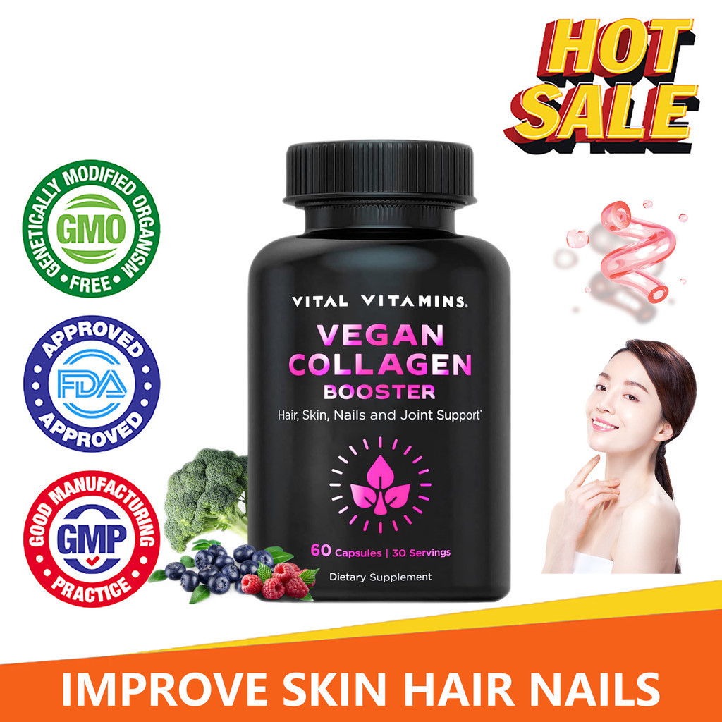 Vital Vitamin Vegan Collagen - Plant-Based Collagen Supplement ...