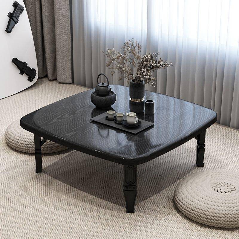Folding table Small kang table home table dining table tatami table bed ...