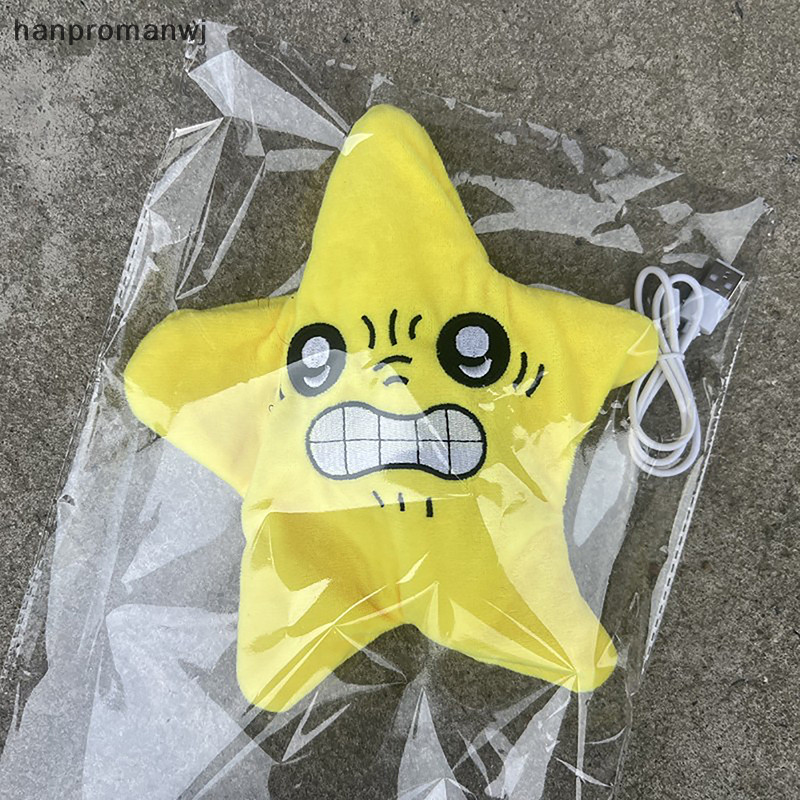 hanpromanwj Funny Angry Jumping Stars Plush Toy Moving Stars Doll ...