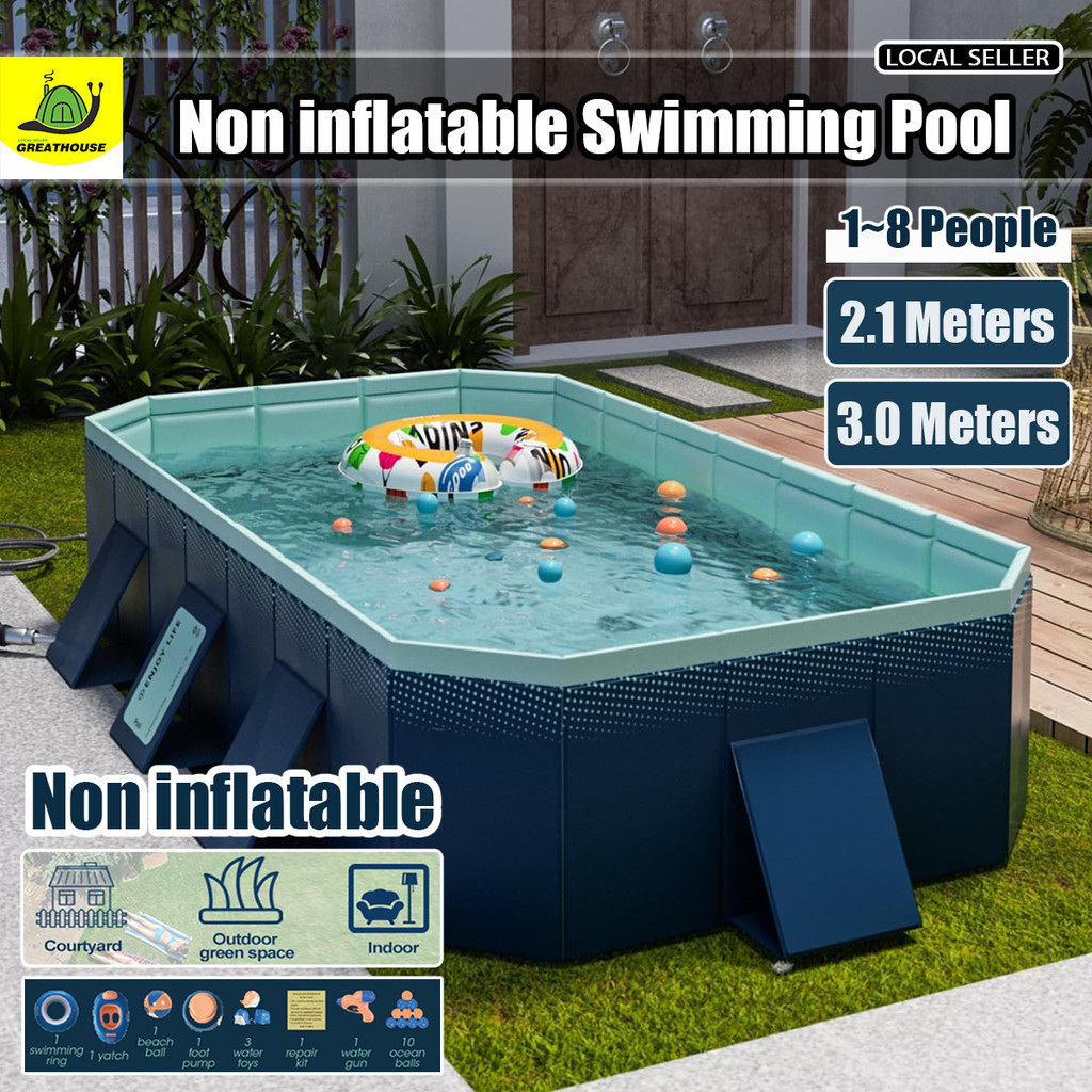 Newest Non Inflatable Durable Family Foldable Swimming Pool Outdoor ...