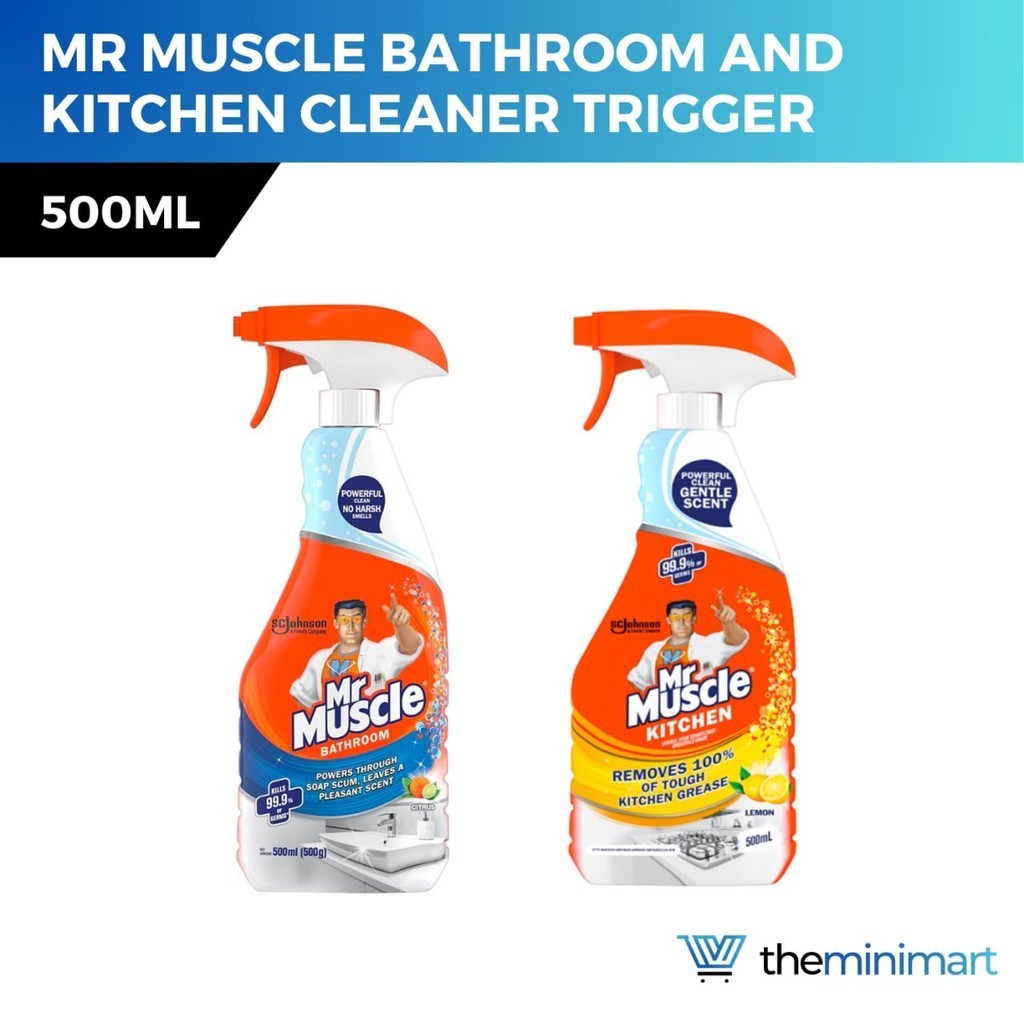 Mr Muscle Bathroom And Kitchen Cleaner 500ml - Tough Grease & Grime ...