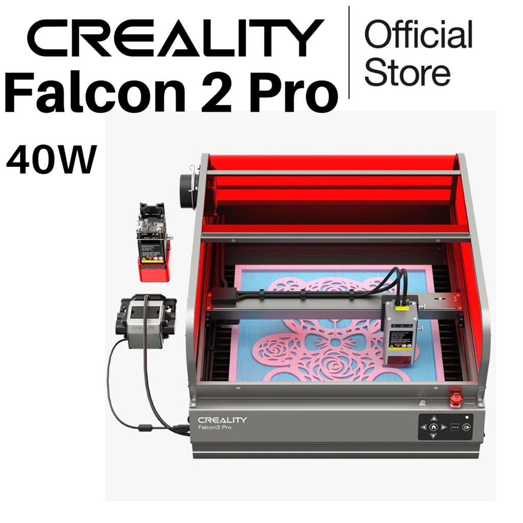 Creality Falcon 2 Pro 40W Enclosed Laser Cutter and Engraver | Shopee ...
