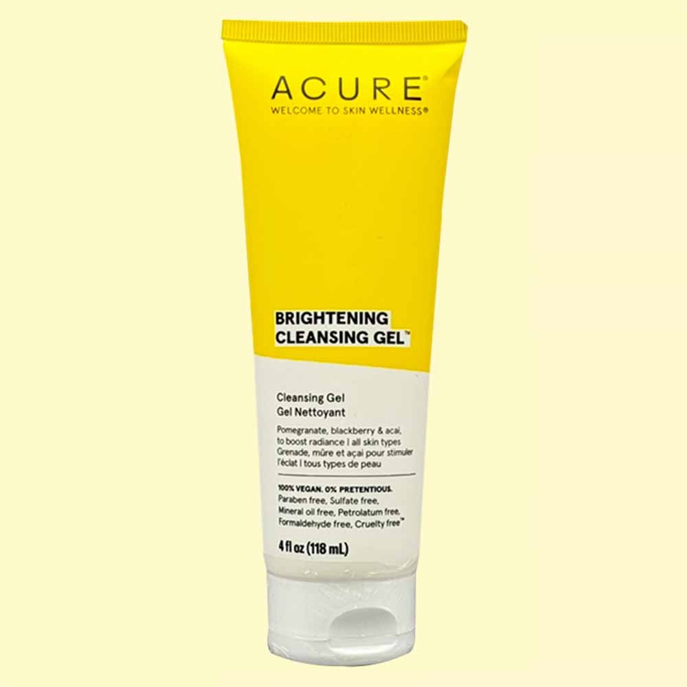 Acure Brightening Cleansing Gel, 4 fl oz (118 ml) | Shopee Singapore