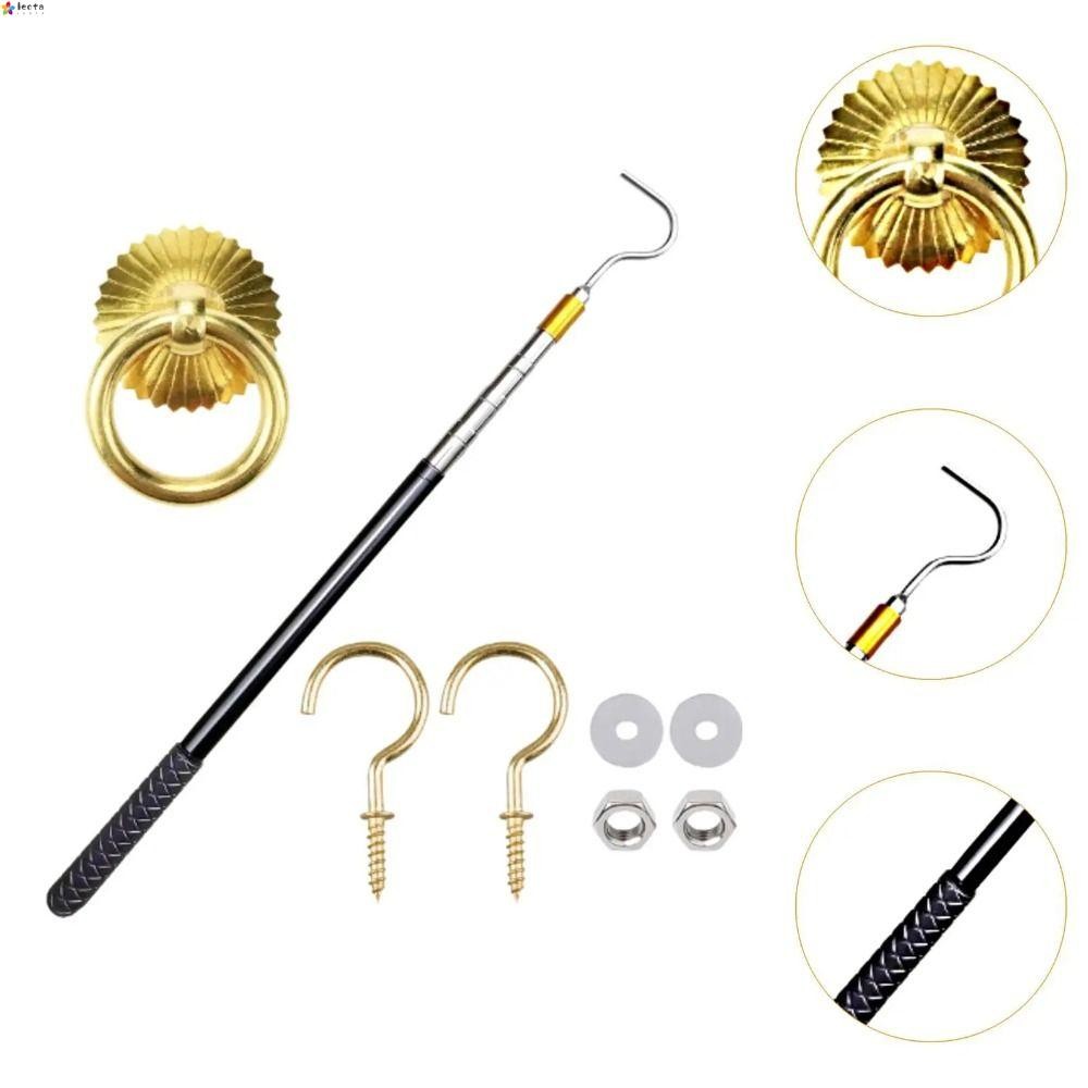 LEOTA Attic Ladder Pull-Down System Kit, Rust-proof Retractable Loft ...