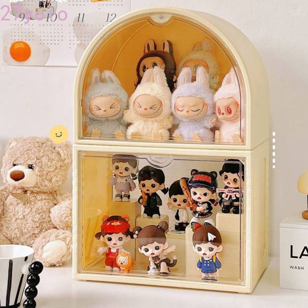 YOLO LABUBU Display Box, Transparent Diy Hand-made Labubu Doll Storage ...