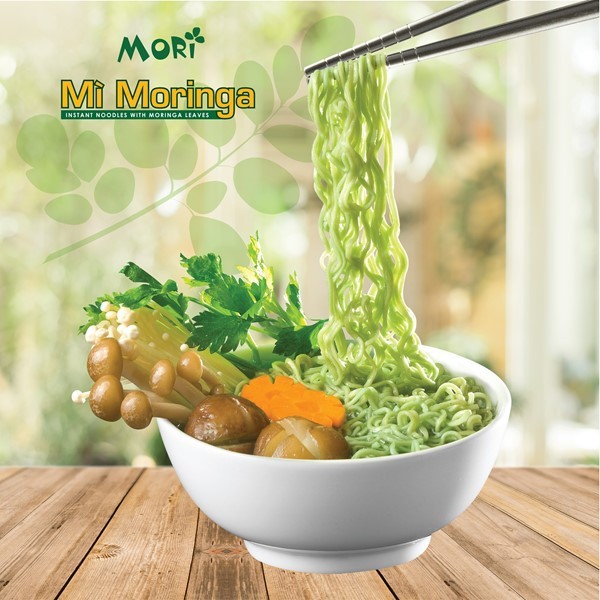 Moringa porridge and instant noodles - vegetarian and salty cashew ...