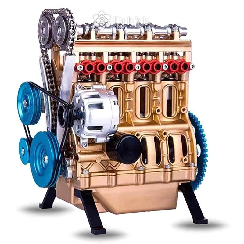 QrhYK 2025 New Full Metal Car Engine Assembly Kit Model Toys, Metal ...