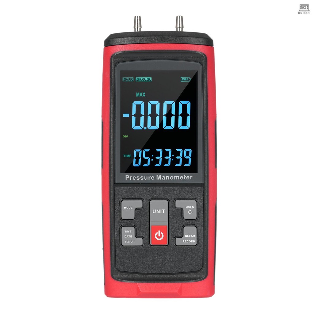 GT5101 Digital Manometer, Dual-Port Manometer Gas Pressure Tester ...
