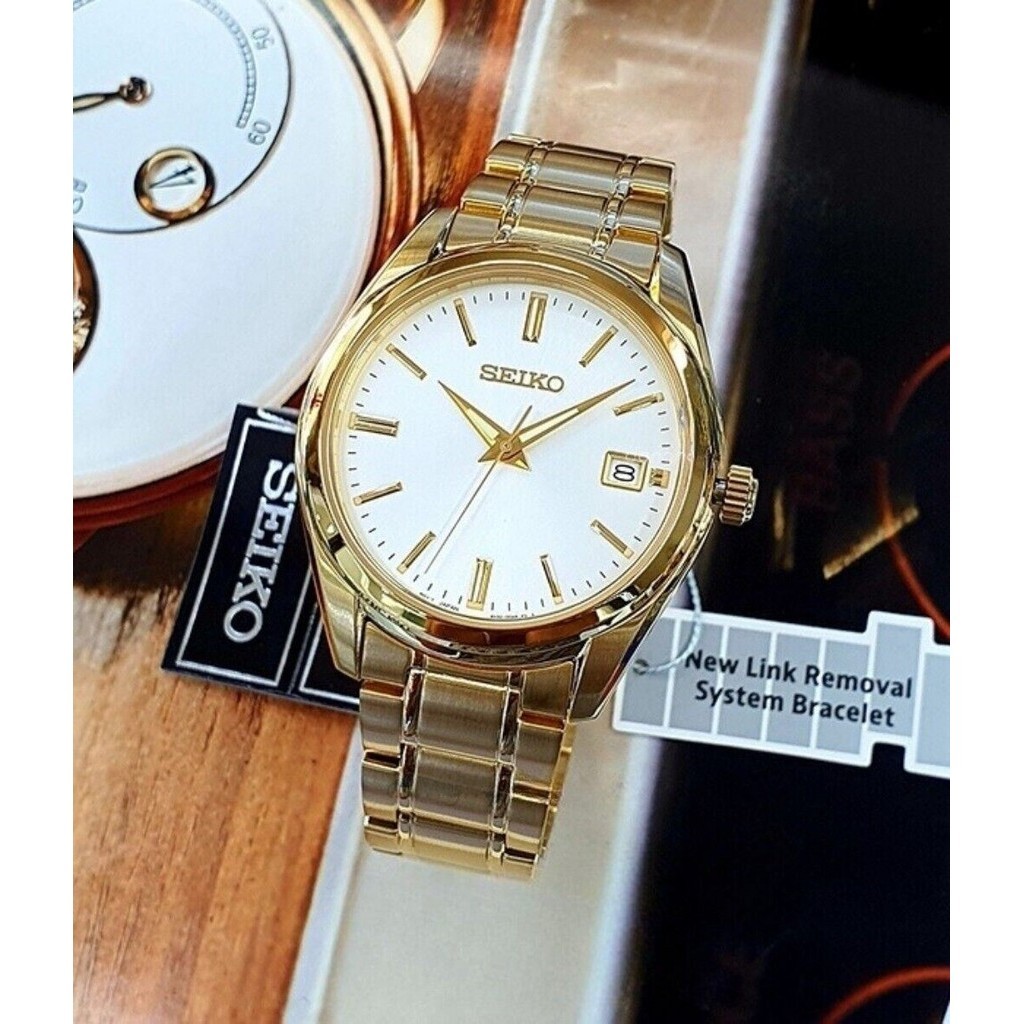 Seiko Conceptual Regular SUR314P1 Gold Tone Stainless Steel Classic Men ...