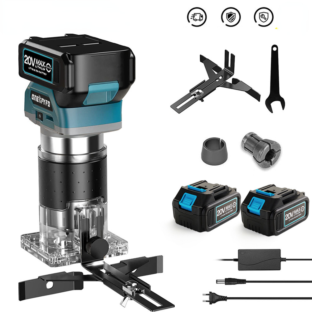 3300rpm Brushless Electric Handheld Trimmer Cordless Portable Wood ...