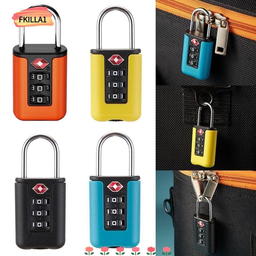FKILLAONE 3 Digit Combination Lock, TSA Anti-theft Customs Password ...