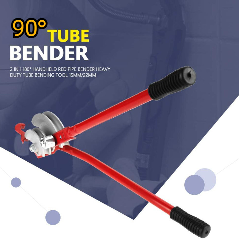 Tube Pipe Bender, 90° Handheld Red Pipe Bender Duty Tube Bending Tool ...