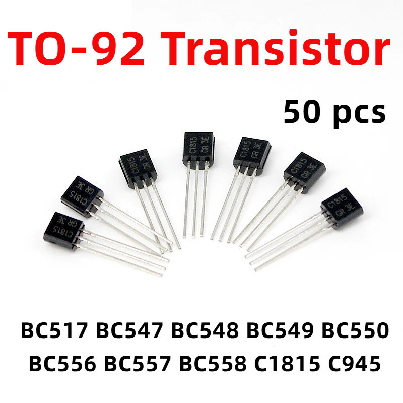 50pcs TO-92 Transistor BC517 BC547 BC548 BC549 BC550 BC556 BC557 BC558 C1815 C945 DIY Transistor ...