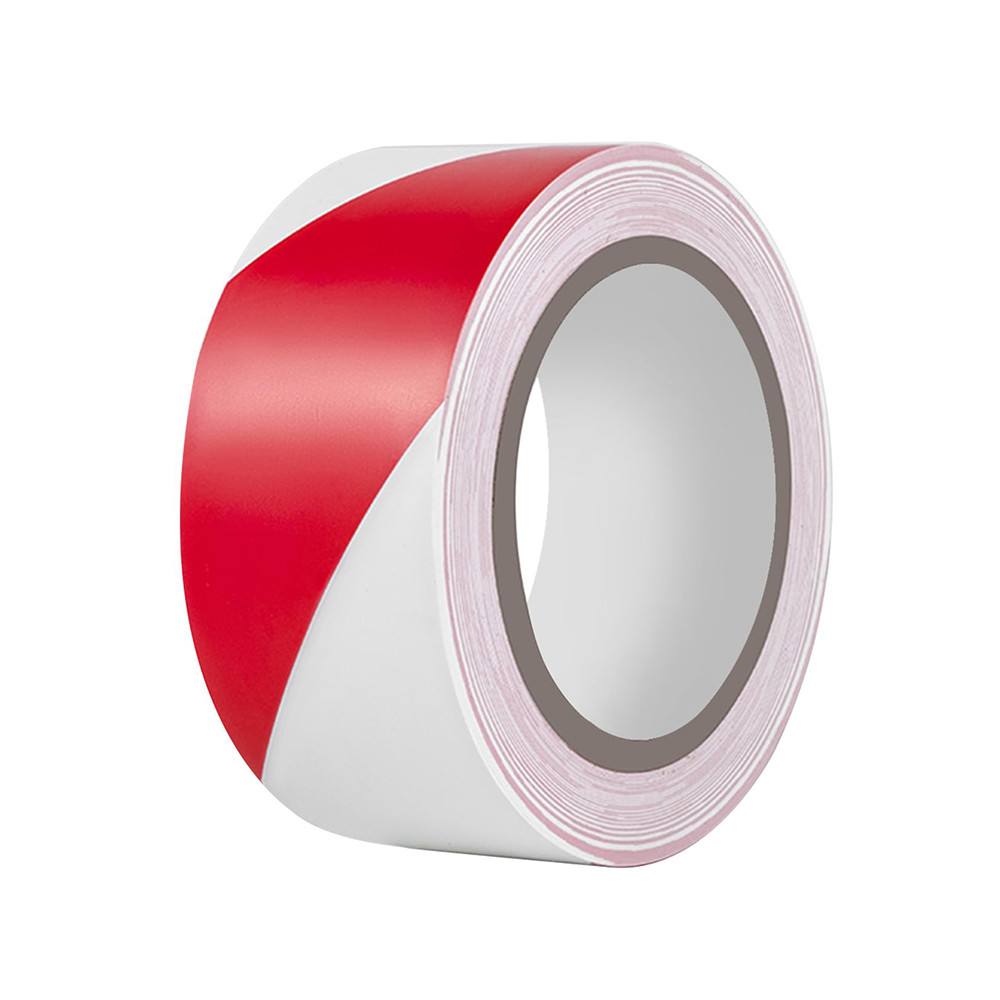 5cm x 33M Red and White Hazard Warning, Safety Stripe Warning Tape, Non ...