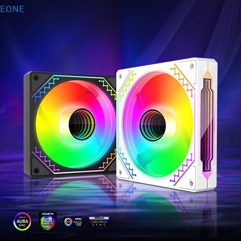 EONE 12cm ARGB Computer Case Mute Fans PC Tower Silent Air Cooler PWM ...
