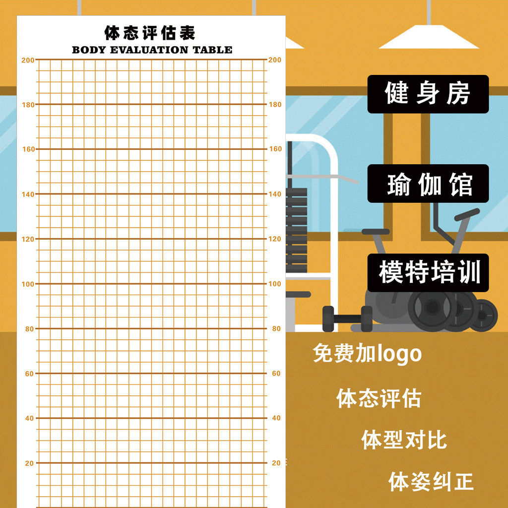Posture Assessment Chart Gym Wallpaper Yoga Studio Traditional Chinese ...
