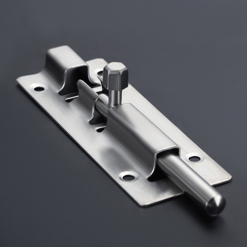 1Pc 3/4/5 Inch Long Silver Stainless Steel Door Latch Sliding Lock ...