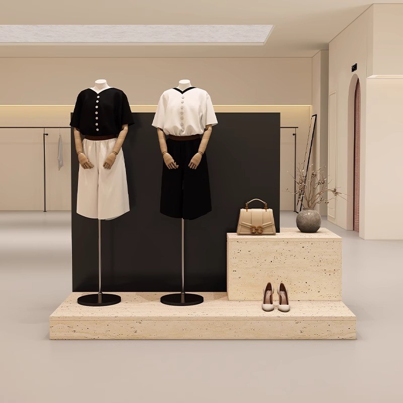 Clothing Store Display Cabinet Simple Modern Middle Island Table Cave ...