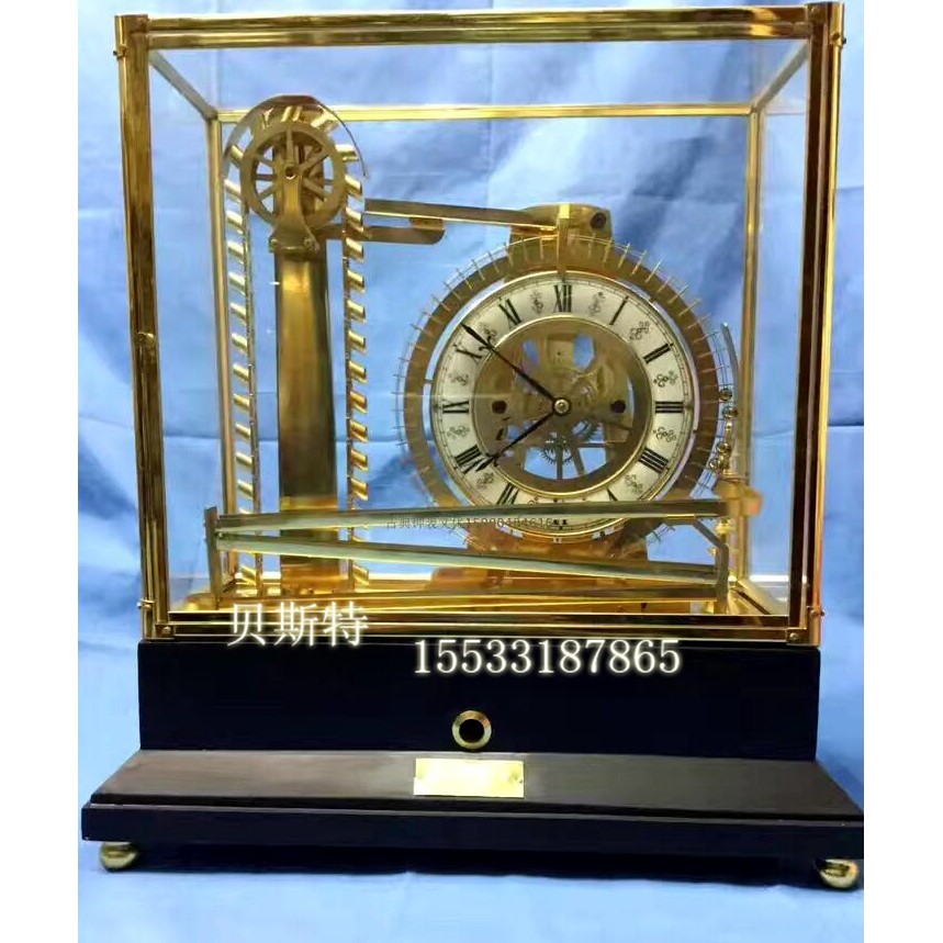 Waterwheel Clock Gold-Plated Antique Mechanical Waterwheel Clock ...