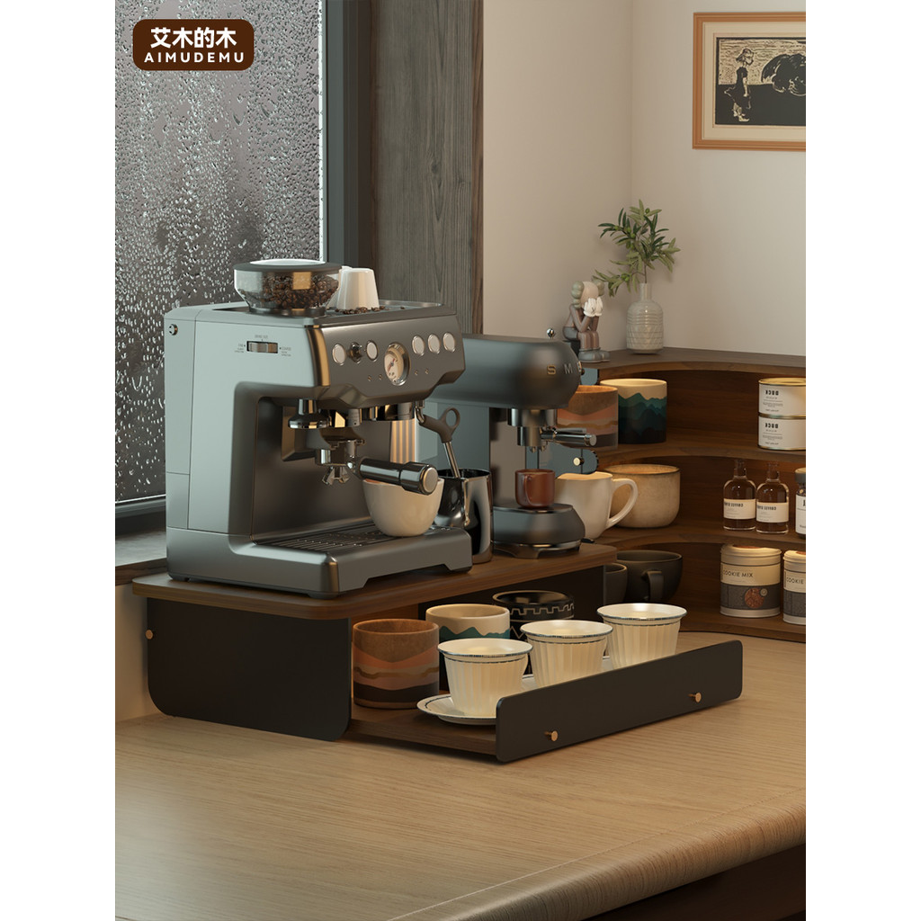 [48H Shipping] Countertop Coffee Machine Storage Rack Display Box ...