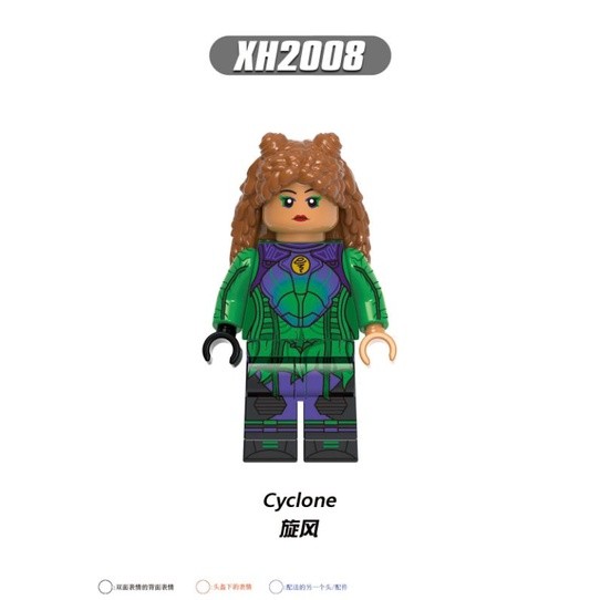 Cikayosashop children's toys cyclone blocks figures mini black adam ...