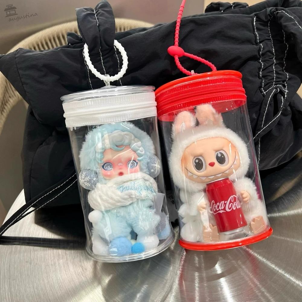 AUGUSTINA Labubu Clear Outdoor Doll Bag, With Keychain Pop Mart Labubu ...