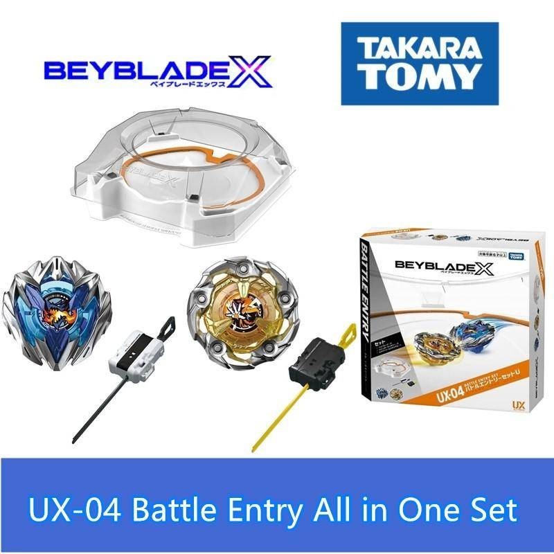 Original Takara Tomy Beyblade-X UX-04 Battle Entry All in One Set Spinning Top Toys | Shopee ...