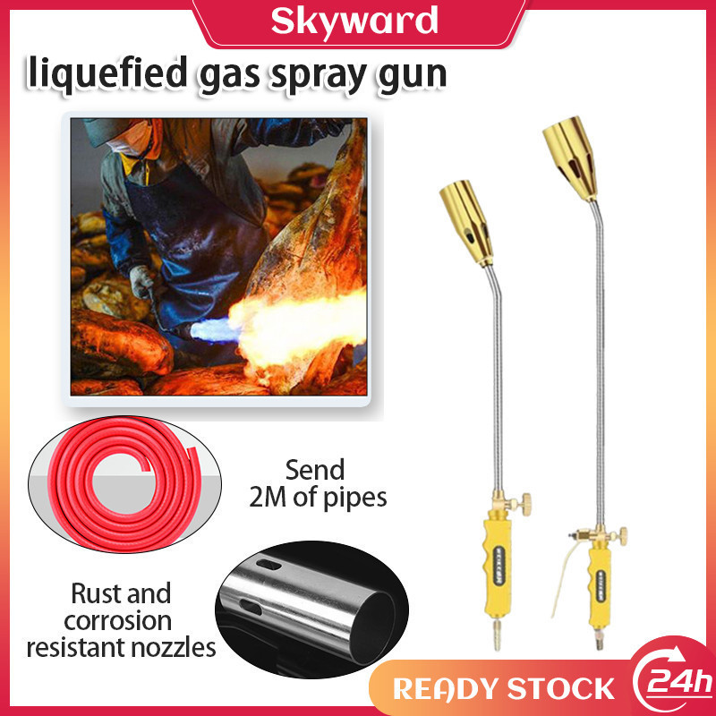 Liquefied Gas Blowtorch Piezo Ignition Sprayer Gas Spray Gun Flame ...