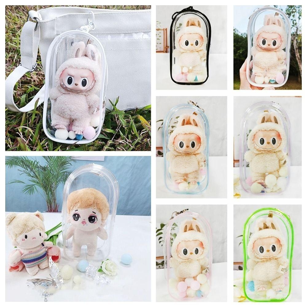 Doll Outdoor Bag 17cm Labubu Transparent Doll Display Box Gift ...