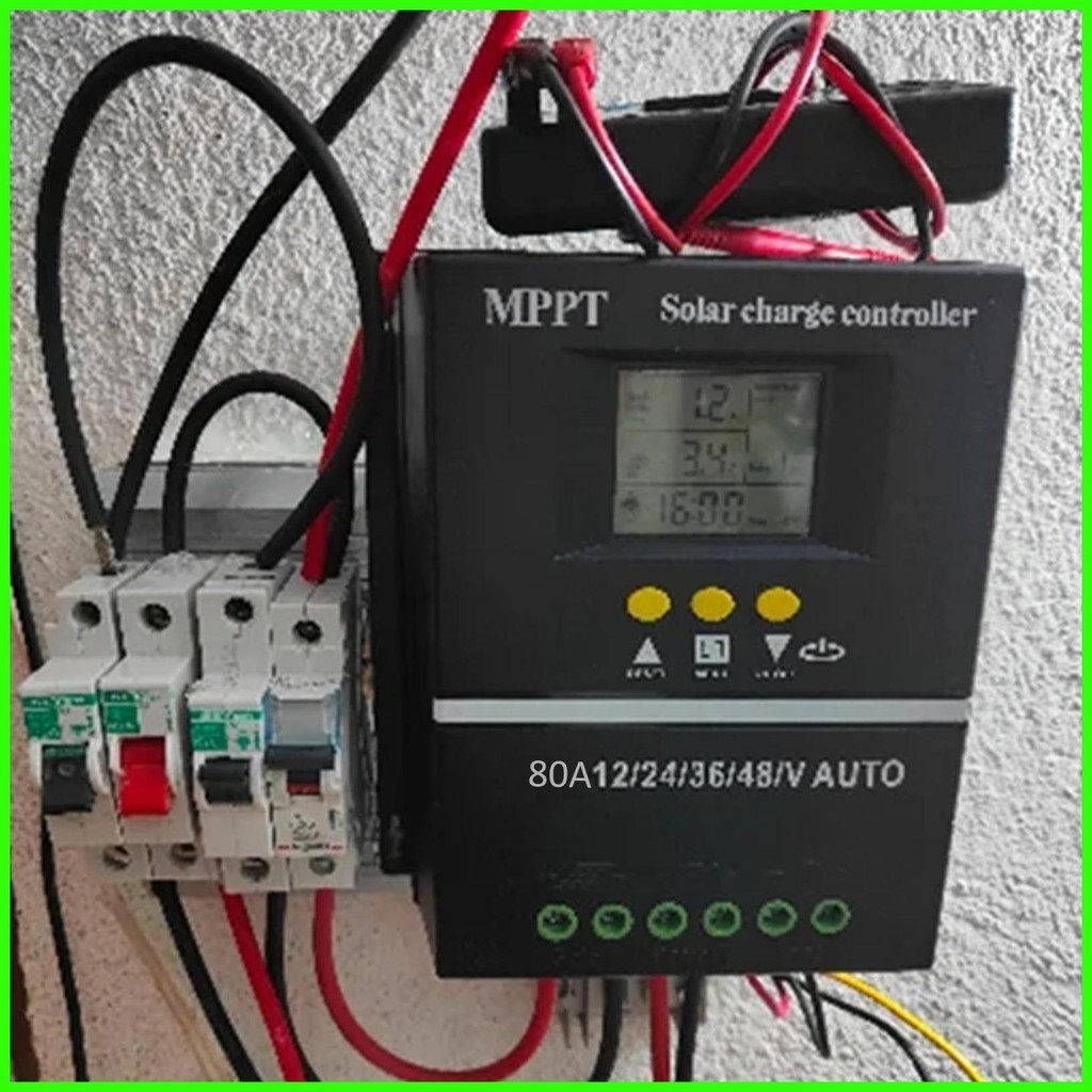 Solar Charge Controller Adjustable Solar Charge Regulator with LCD ...
