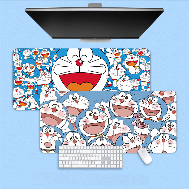 Doraemon Mouse Pad Oversized Girls Cartoon Cute Large Computer Keyboard ...