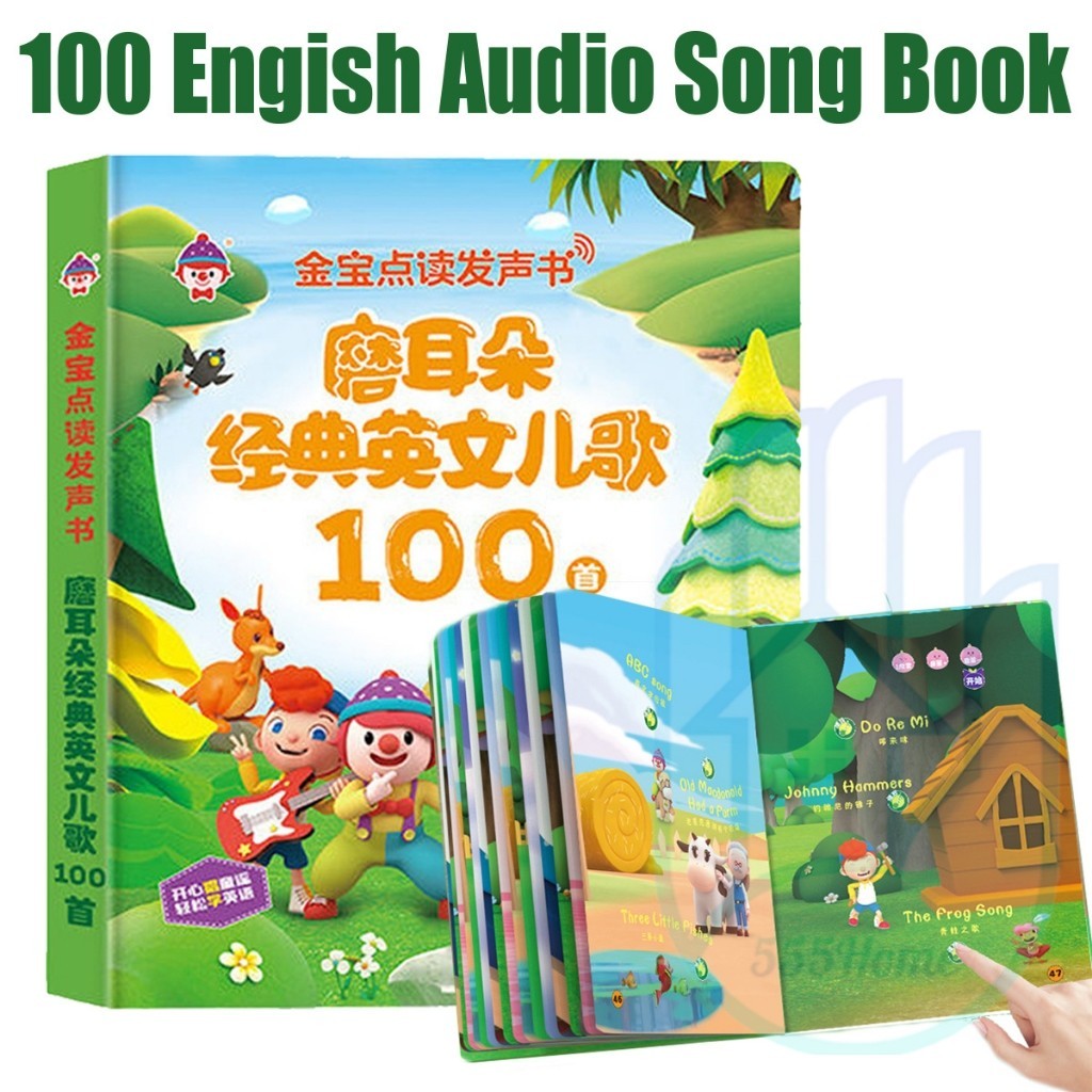 [SG] 100 Audio Children Song Book / Music Book / Baby Toddler Nursery ...