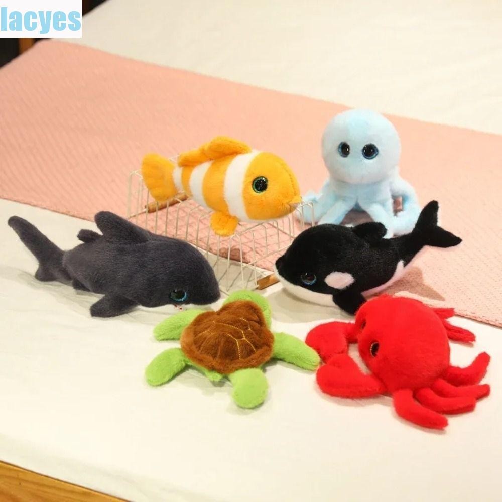 LACYES Sea Animals Plush Toy, Marine Animal Whale Crab Stuffered Sea ...