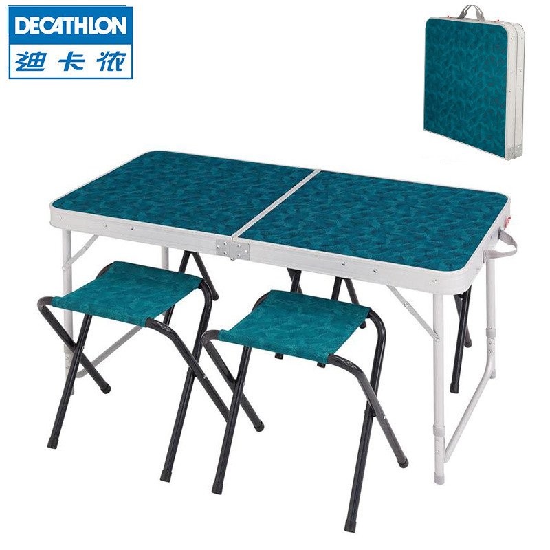 Decathlon Outdoor Folding Table and Chairs Picnic Table Car Portable ...