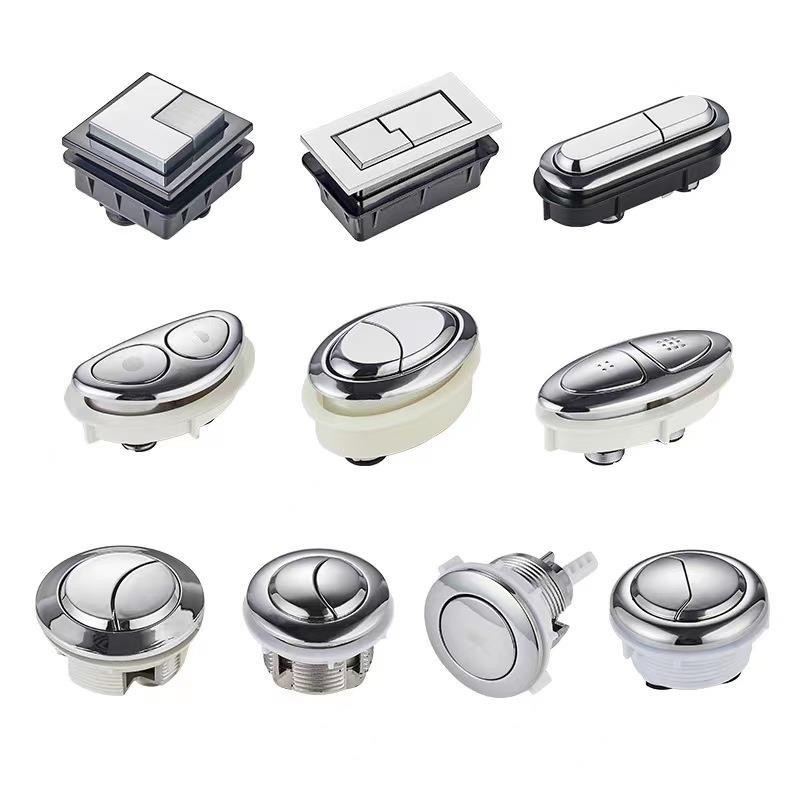 Dual Press Water Tank Accessories Flush Button Key Universal Toilet ...