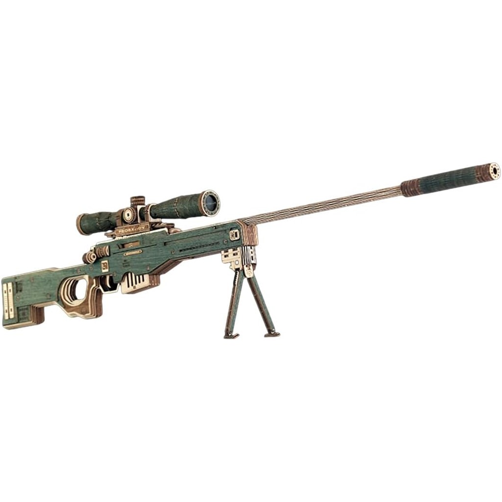 Metalakaer 3 Wooen Sniper Rifle, AWM Laser Engrave Wooen Transmitter ...