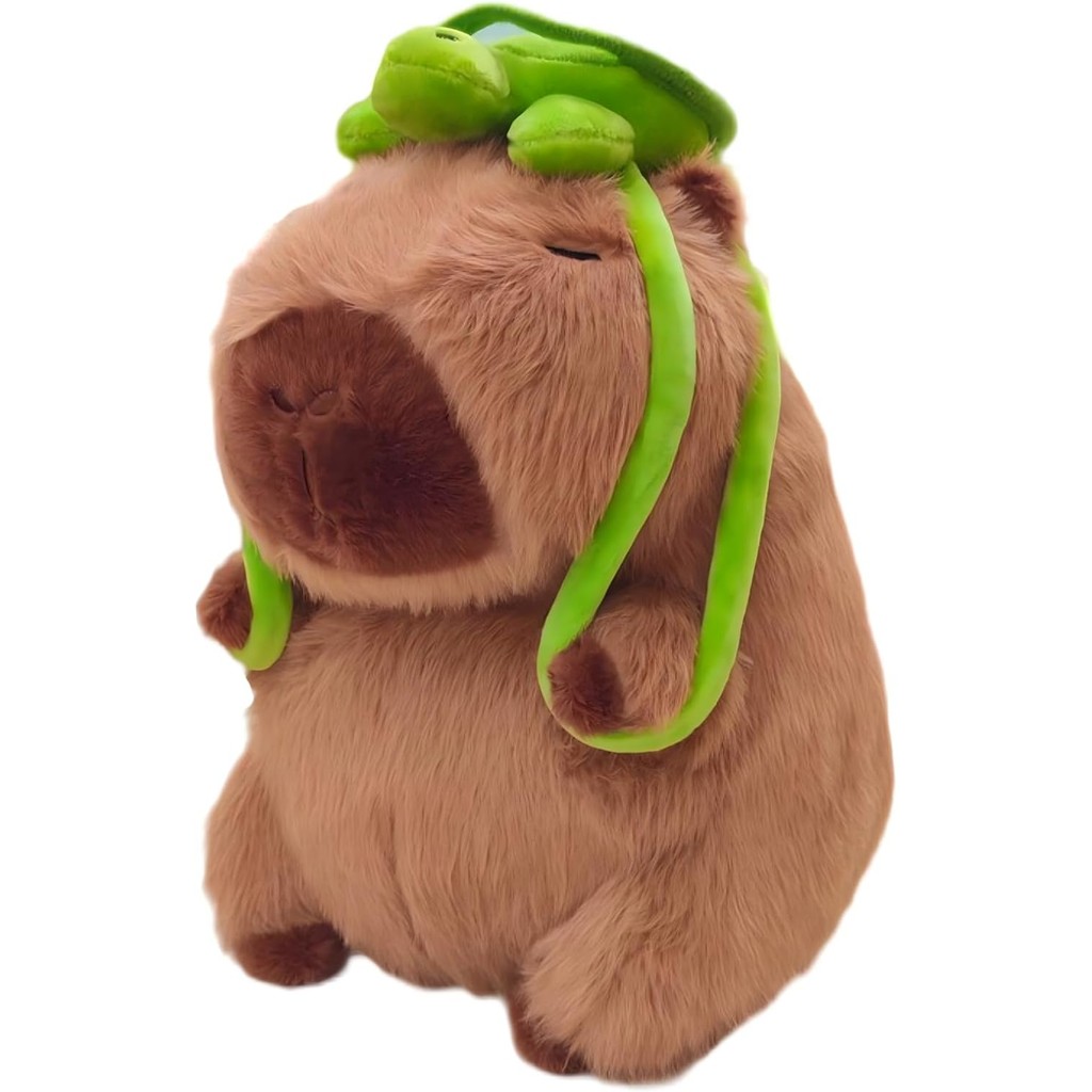 Capybara Plush, Capybara Stuffe Animal with Turtle Backpack,Capybara ...