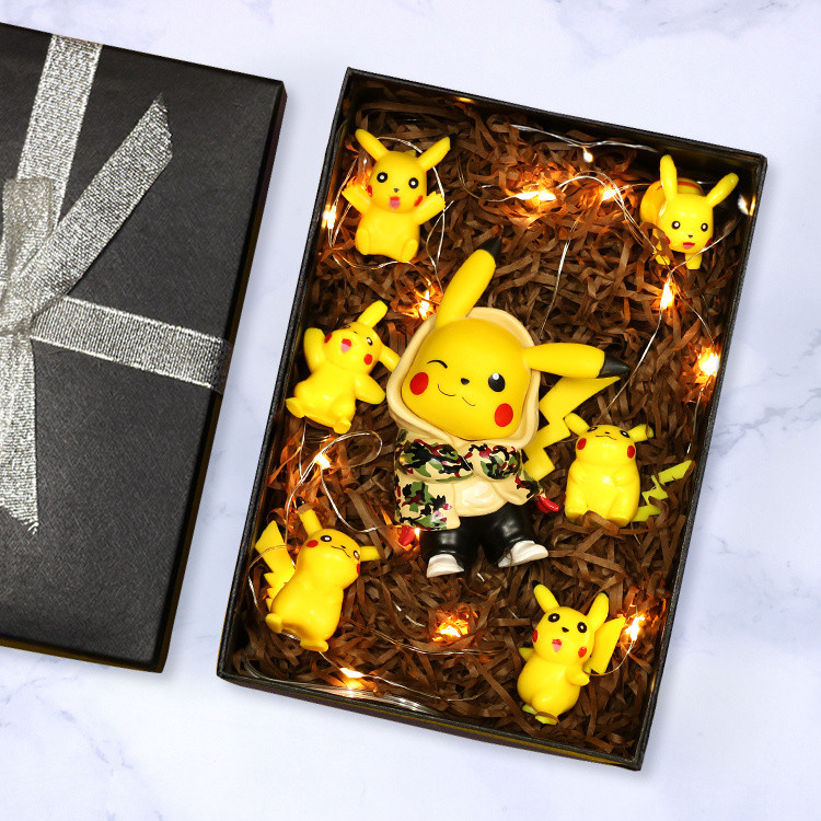 Pikachu Figure Gift Box Set Birthday Gift Cute Official Pokémon Blind ...