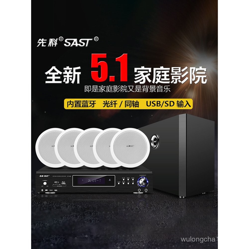 SAST 5.1Ceiling Mounted Speaker Home Theater Living Room TV Bluetooth ...